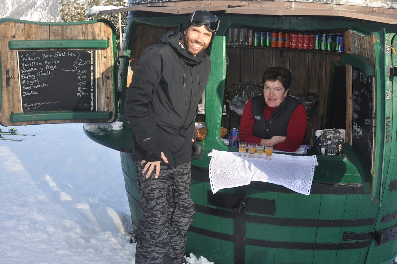 3.6 Dennis with the Schnapps lady - Boardsport SOURCE