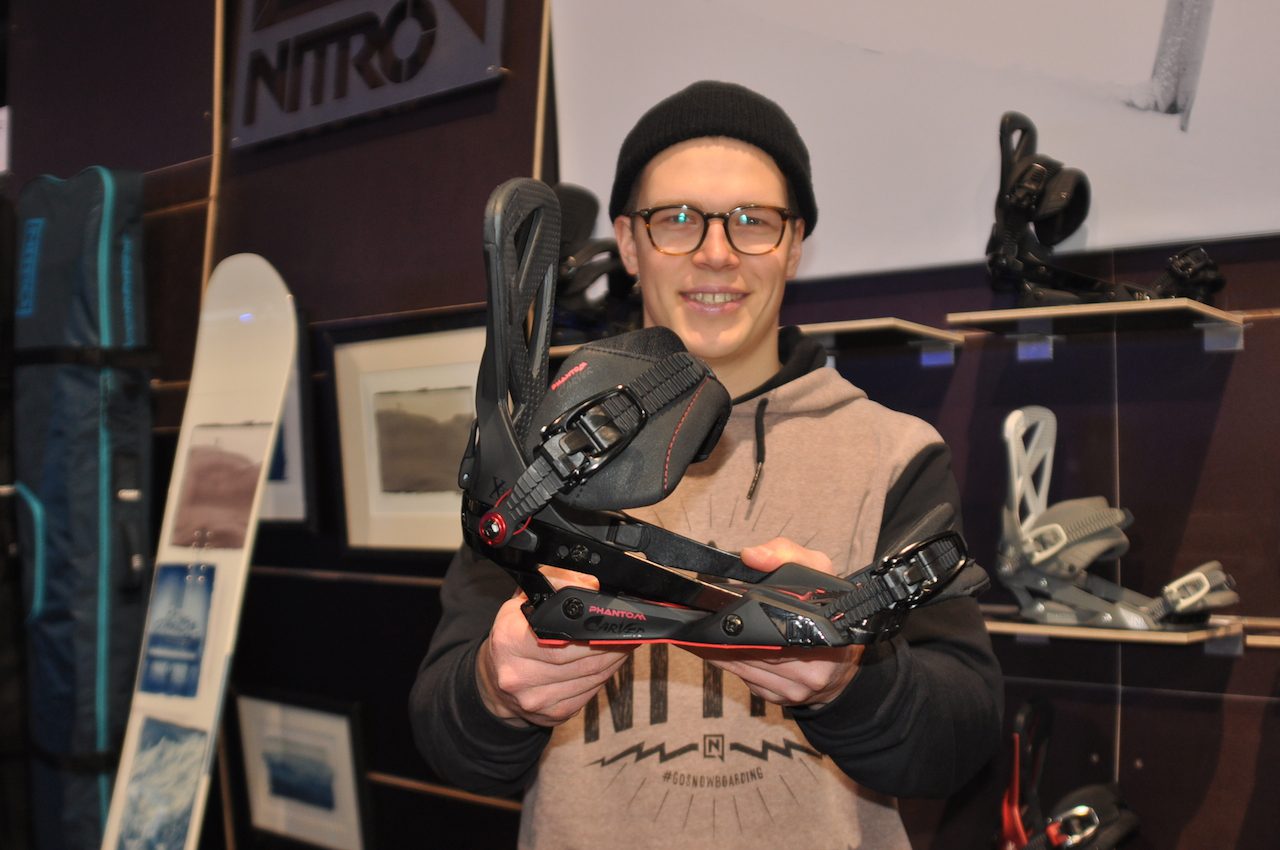 Nitro's Alex Konz with their new Phatom Carver - Boardsport SOURCE