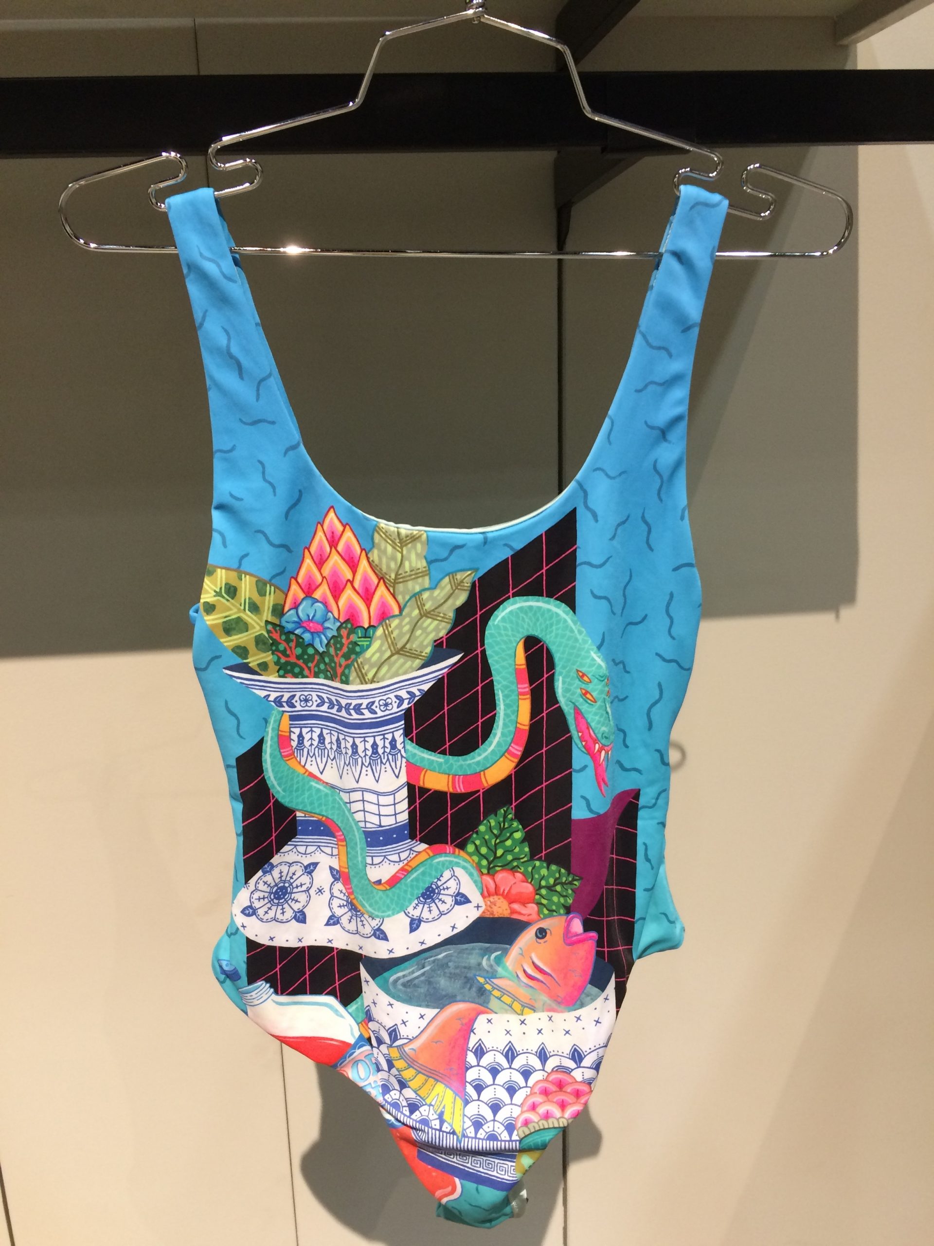 RVCA's womens swimsuit with Kristen Liu-Wong graphic - Boardsport SOURCE