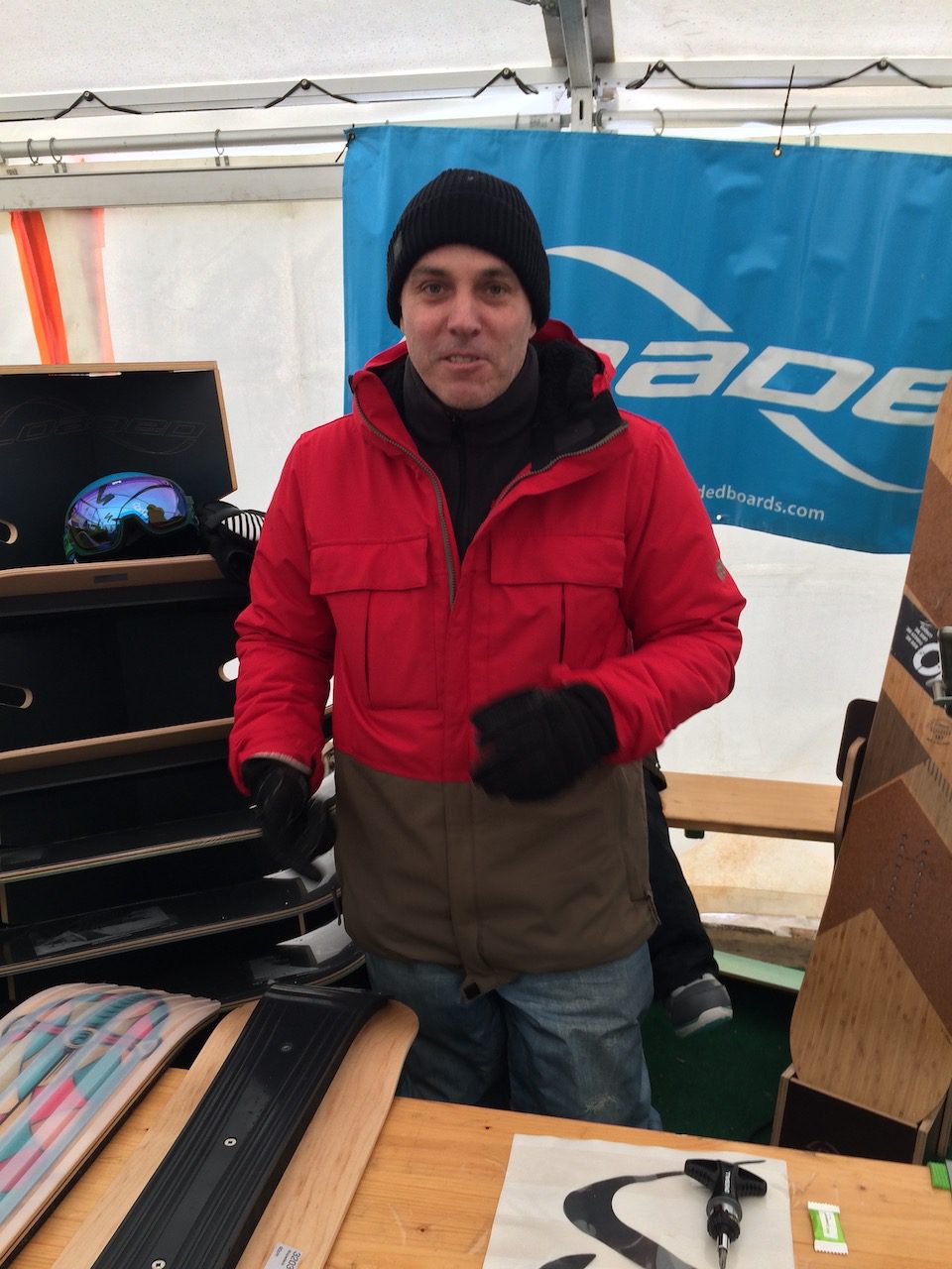 Cleanwood's Michael Reinwald, distributor of Loaded snowboards and ...