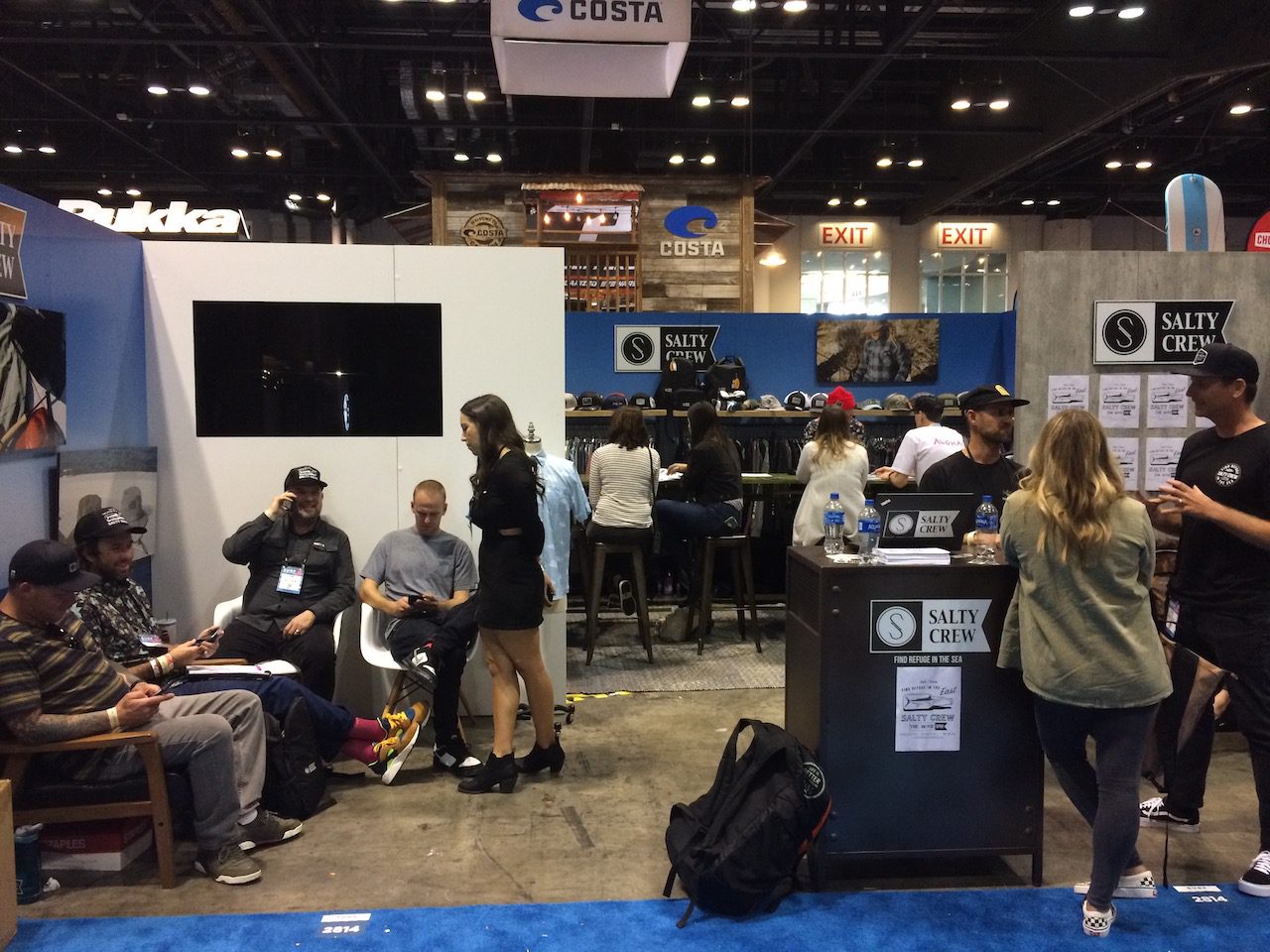 Salty Crew booth - Boardsport SOURCE