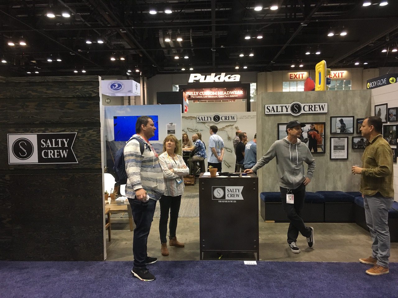 Salty Crew booth - Boardsport SOURCE