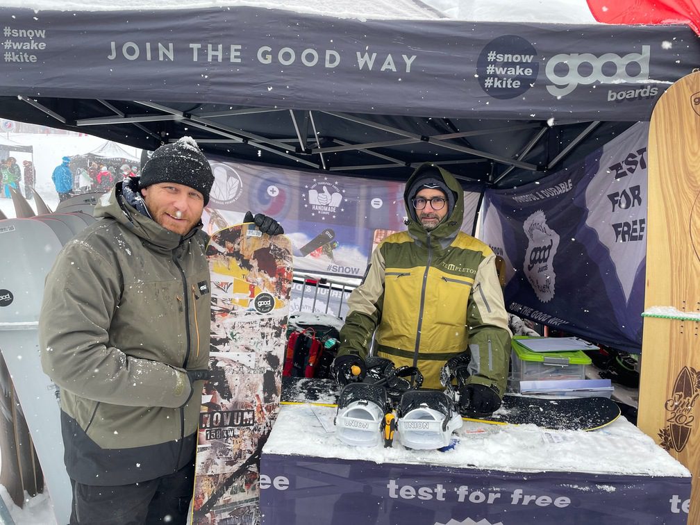 Goodboards founder Josef Holub and Wilfred Richard - Boardsport SOURCE