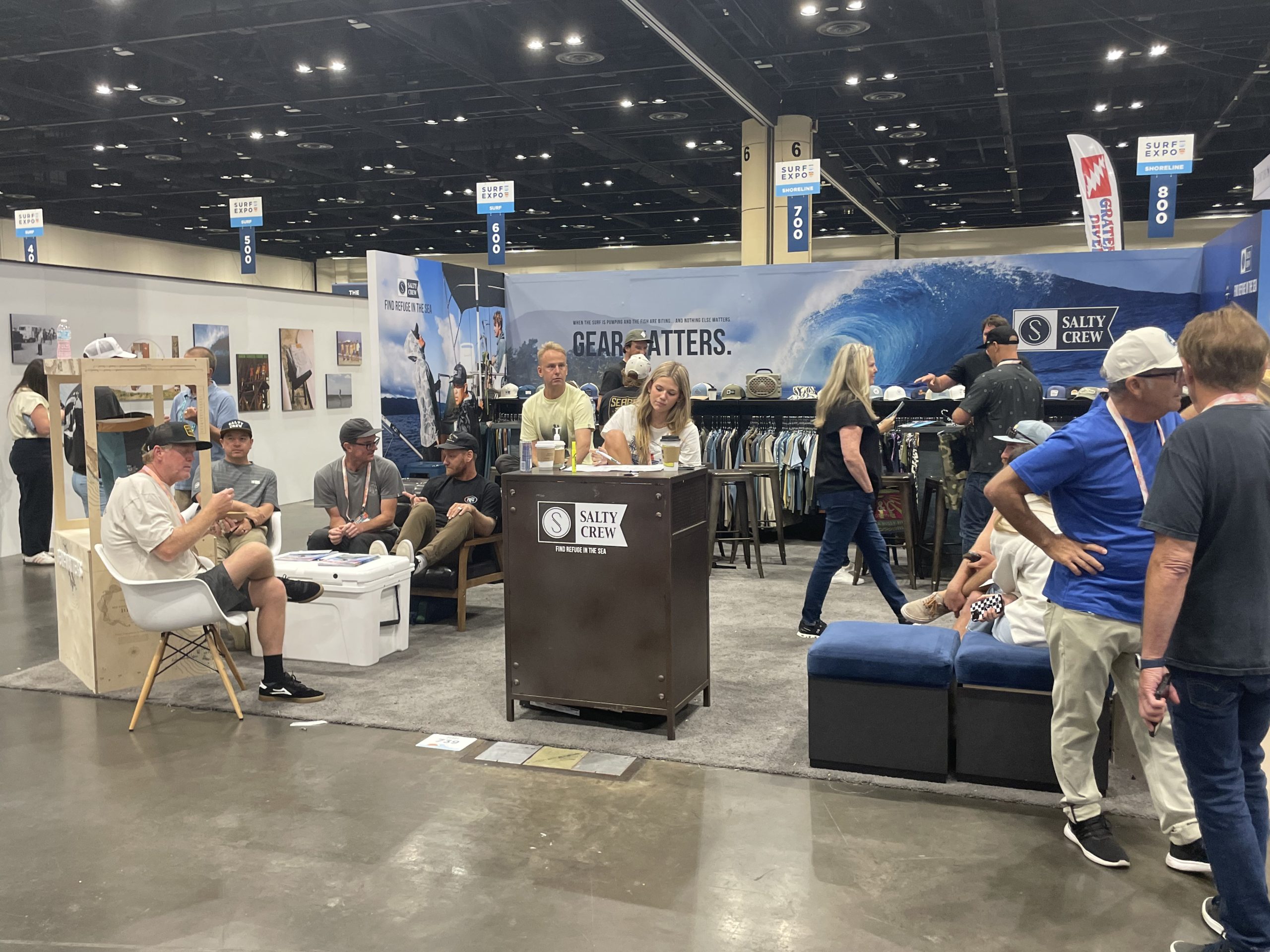 Salty Crew booth - Boardsport SOURCE