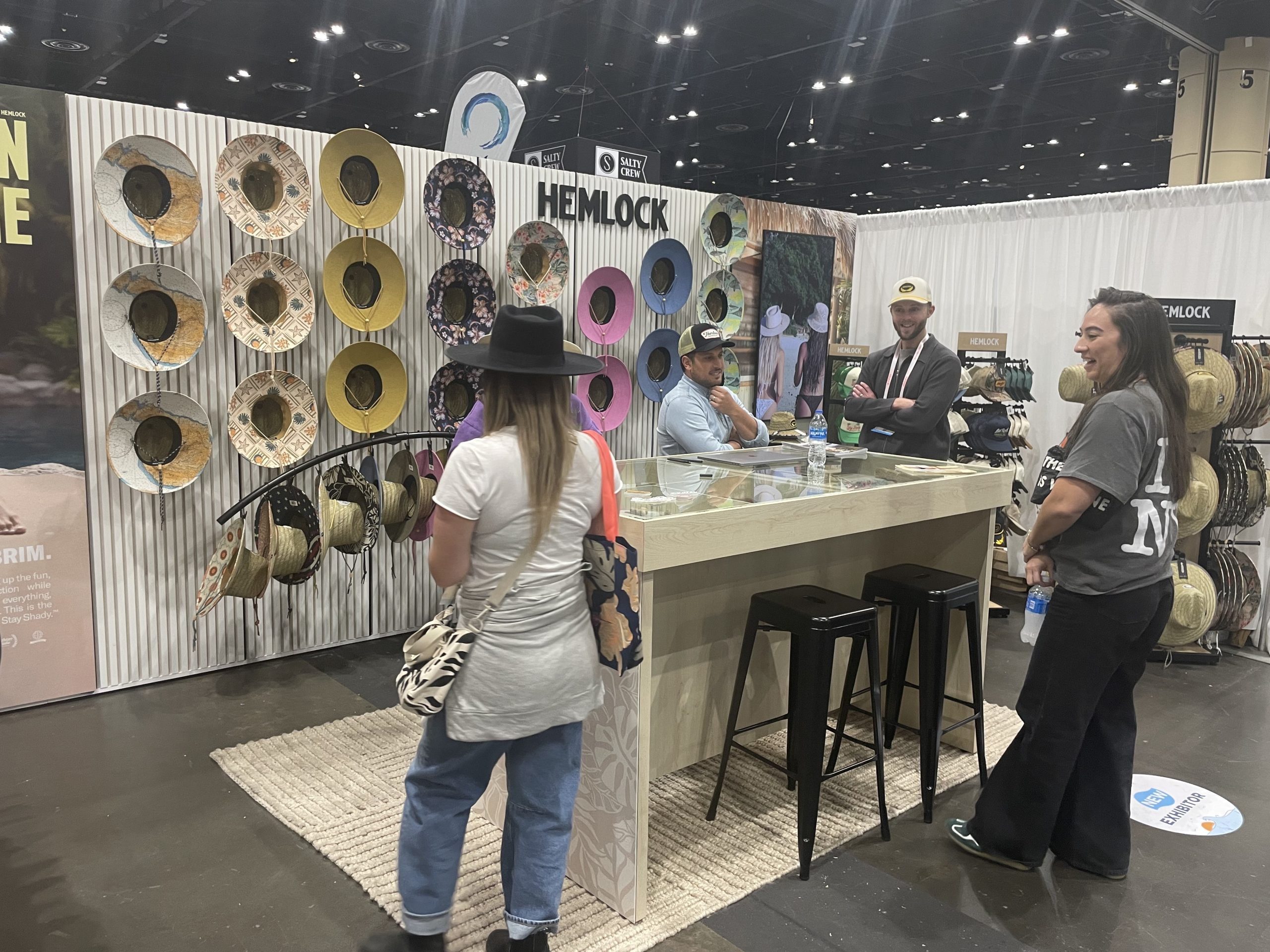 Hemlock Hats booth - Boardsport SOURCE