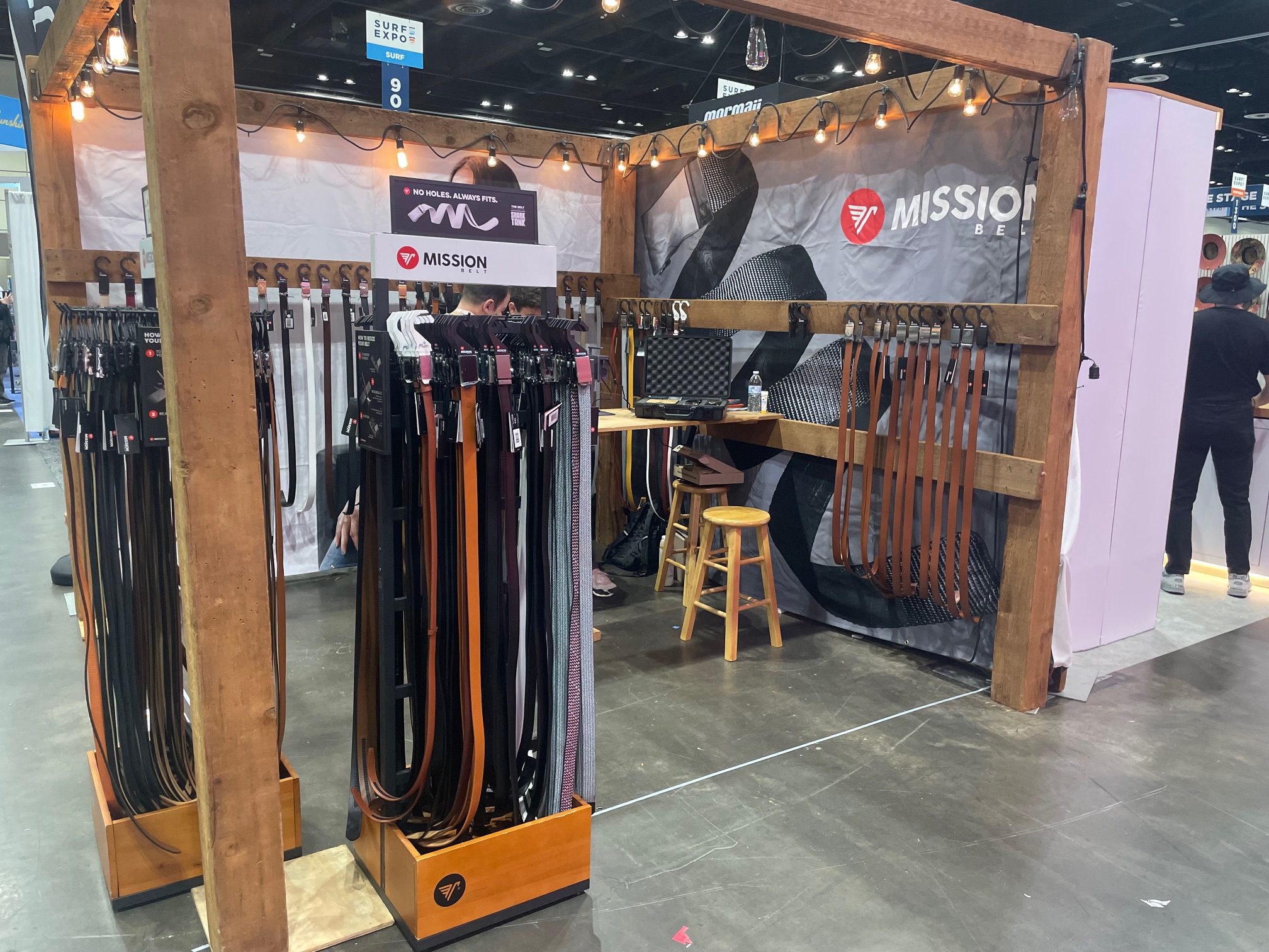 Mission Belt booth - Boardsport SOURCE
