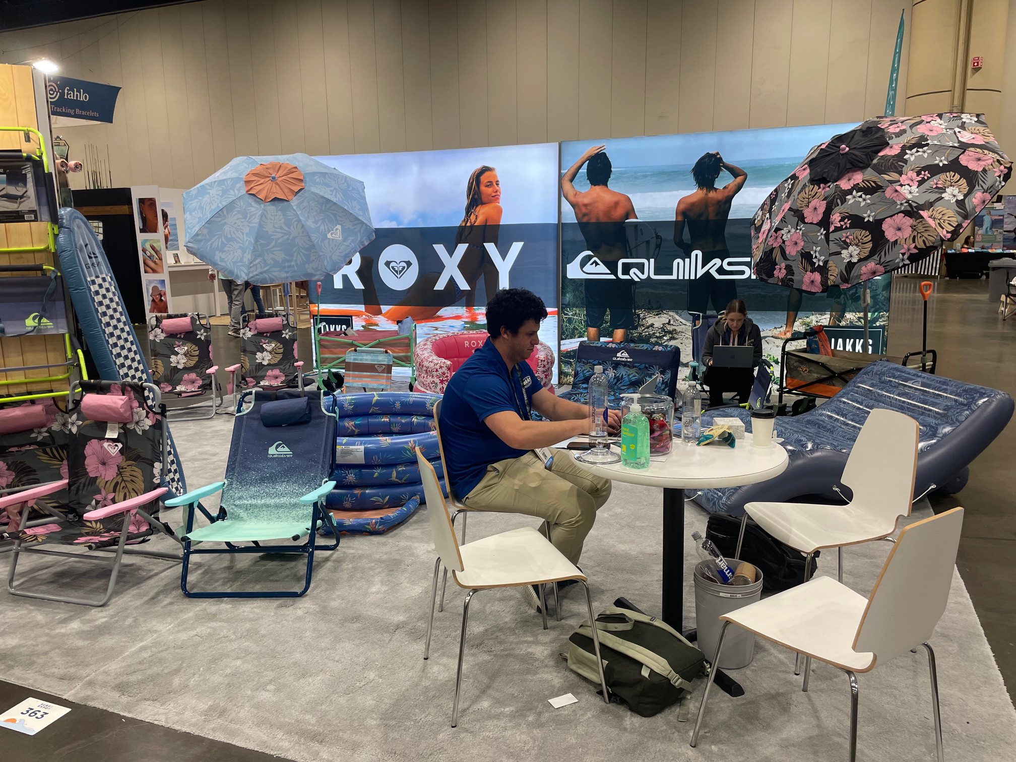 Roxy:Quiksilver booth - Boardsport SOURCE